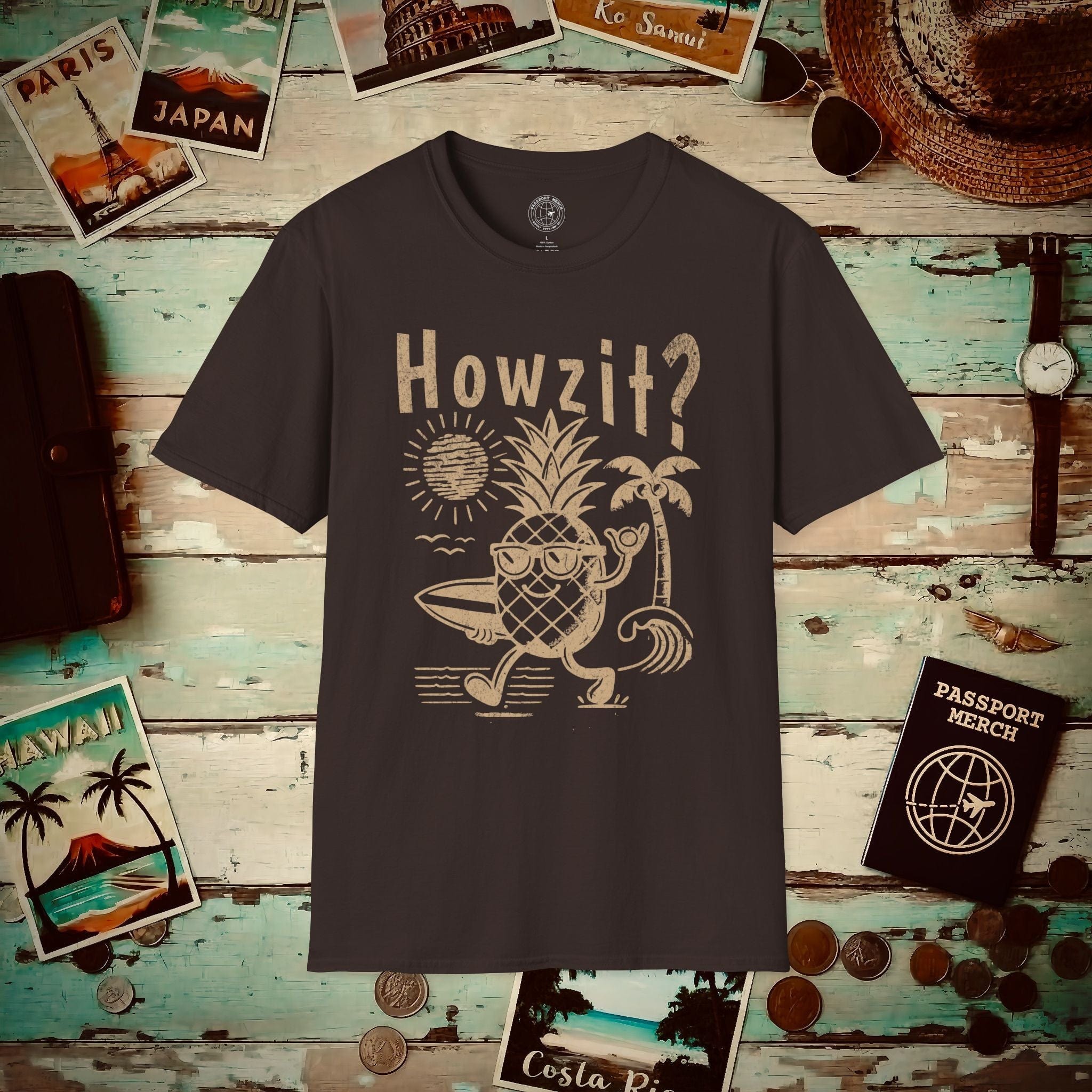 Howzit? Pineapple Shaka, Hawaii T-Shirt – PassportMerch.com